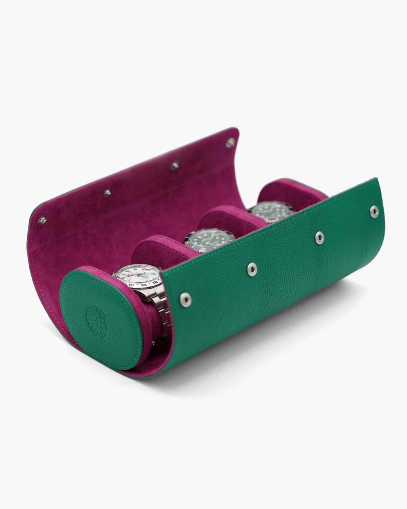 Clam Cases® - Luxury Triple Watch Roll - 'The Joker'