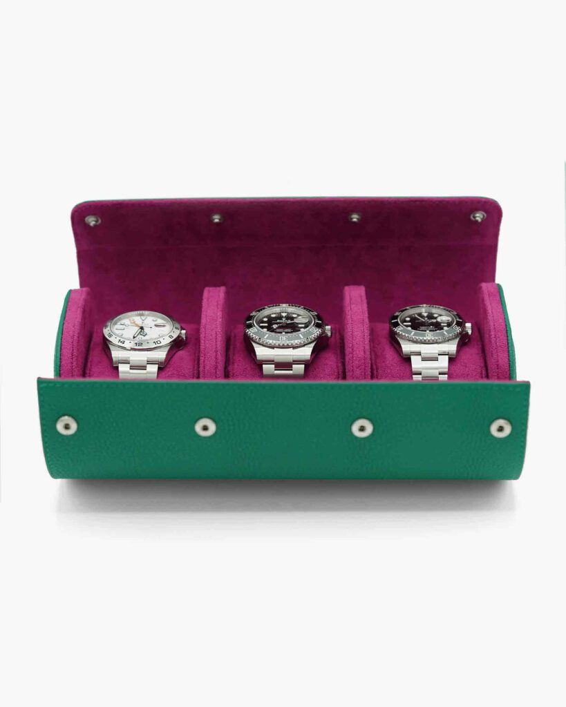 Clam Cases® - Luxury Triple Watch Roll - 'The Joker'