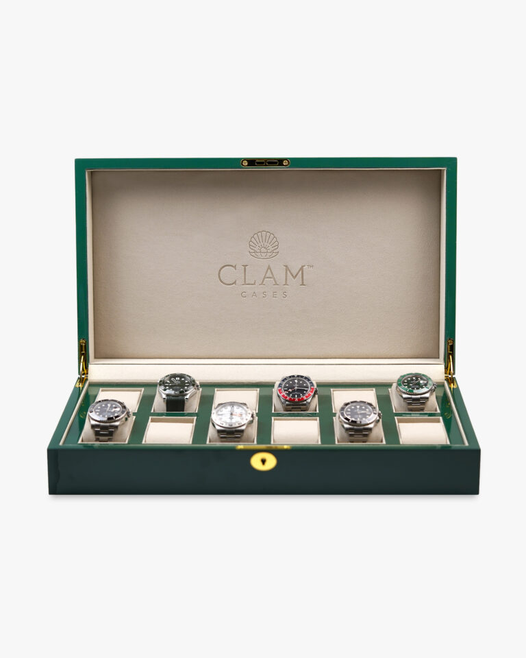 Clam Cases® - 12 Watch Watch Box - Aston Green