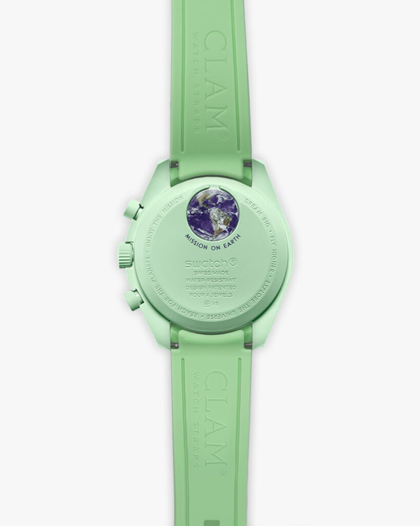 Clam Cases® - Rubber Strap for MoonSwatch - Earth Green