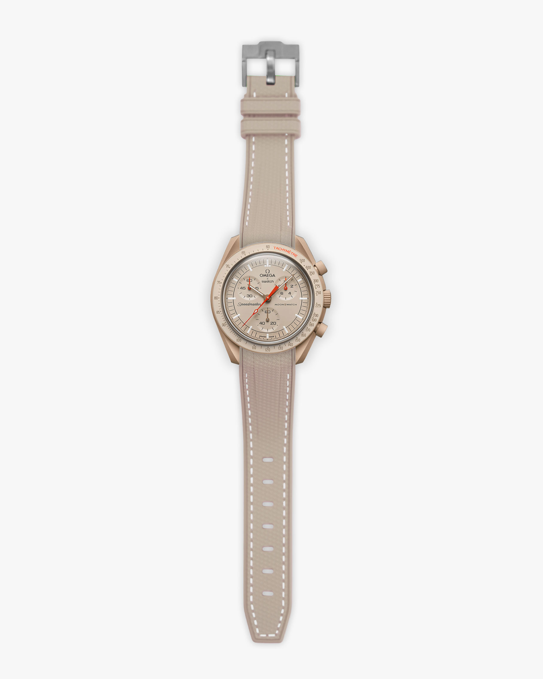 Clam Cases® - Rubber Strap for MoonSwatch - Jupiter Beige